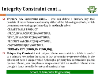 2. DBMS Experiment - Lab 2 Made in SQL Used | PPTX