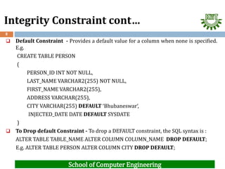 2. DBMS Experiment - Lab 2 Made in SQL Used | PPTX