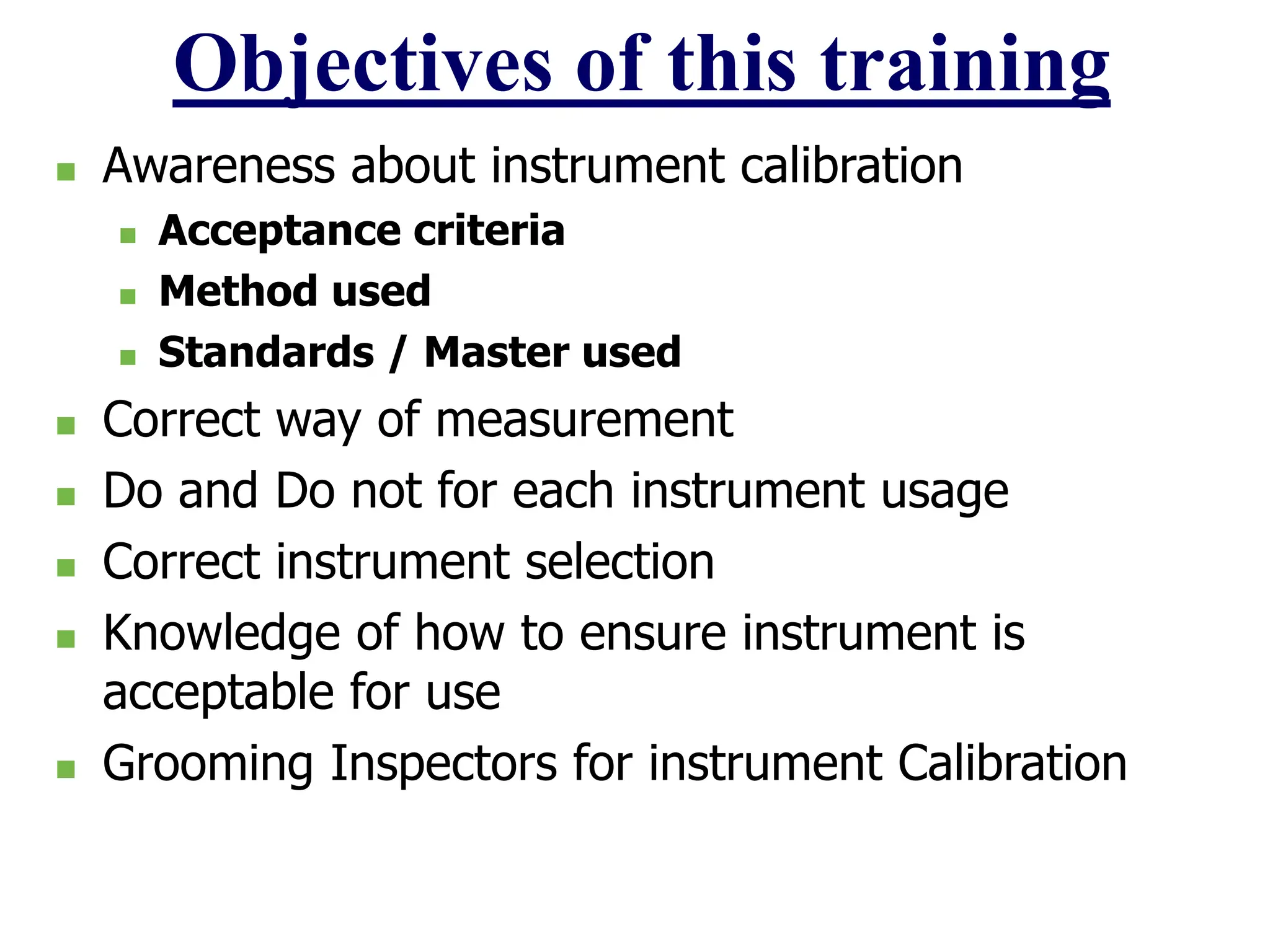 Instruments basic training for iti,dme .ppt