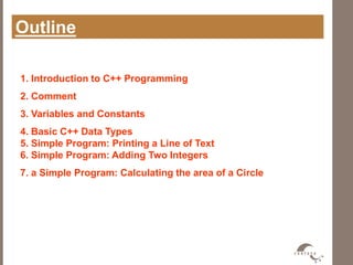 Introduction to C++ lecture ************ | PPTX
