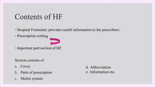 2. Hospital Formulary.pdf unit 2 sem 7 b.pharmacy | PDF