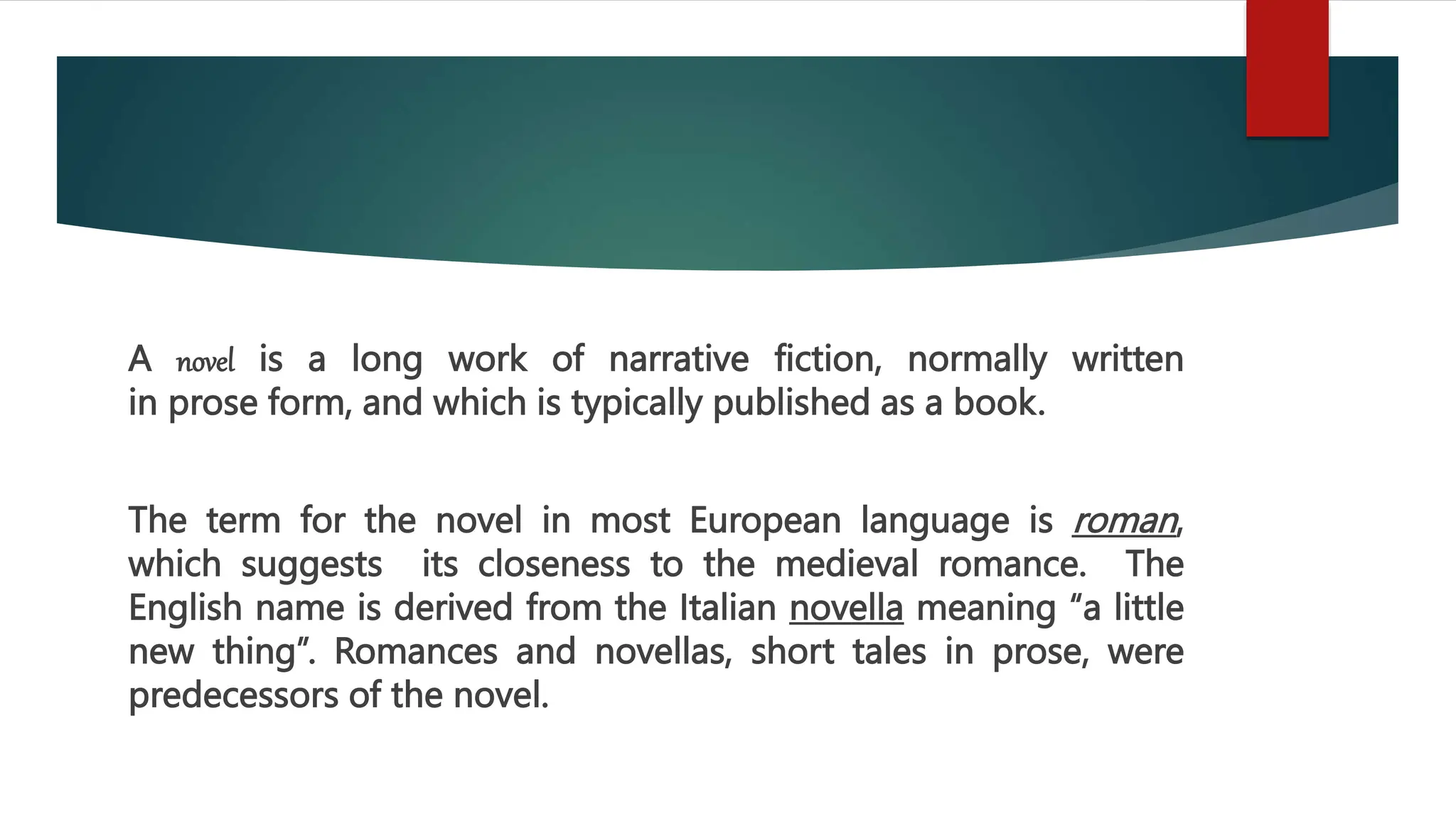An introduction to England Novel: How and Novel emerged | PPTX