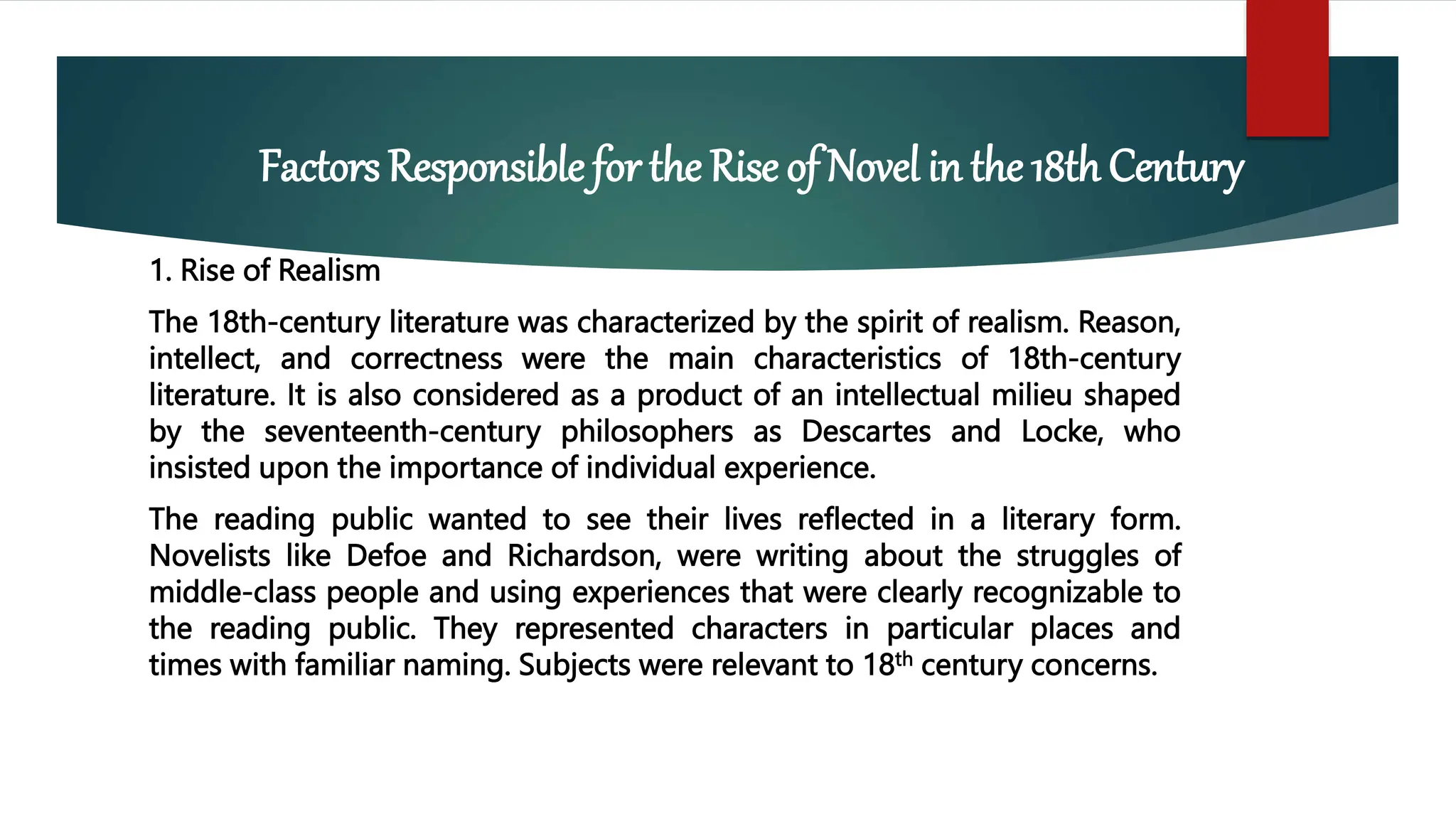 An introduction to England Novel: How and Novel emerged | PPTX