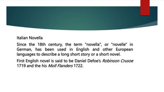 An introduction to England Novel: How and Novel emerged | PPTX
