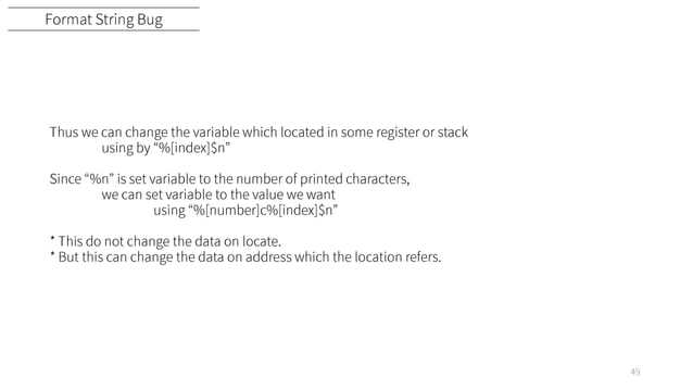 CAUtion pwnable study 2. Basic information and FSB.pptx | Free Download