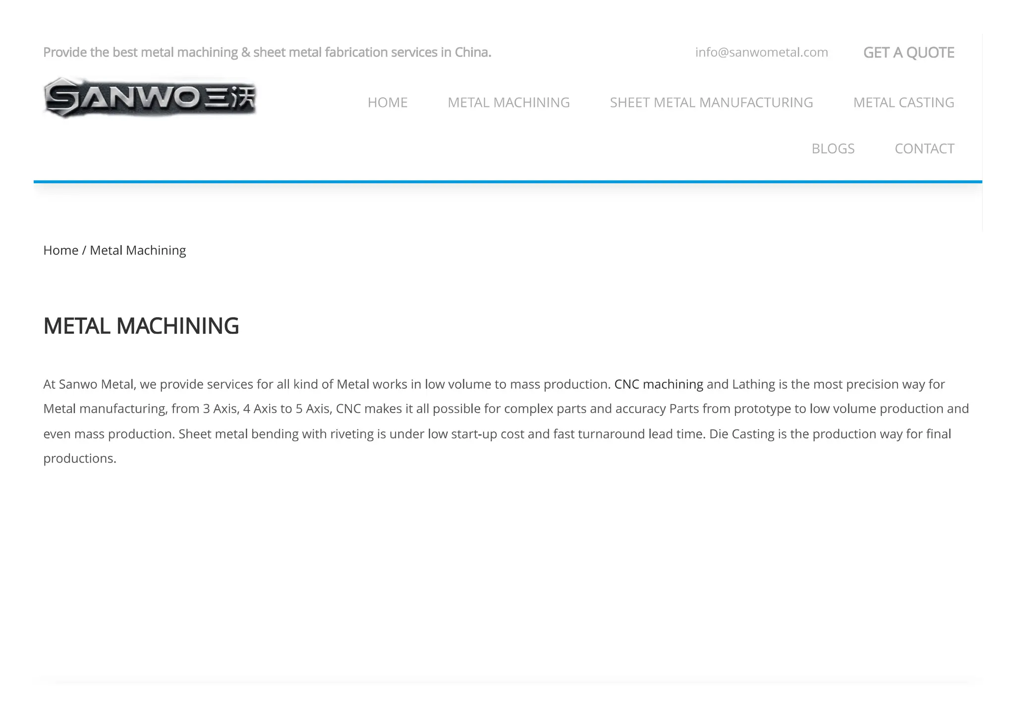 Metal Machining Service | Metal works in low volume to mass production ...