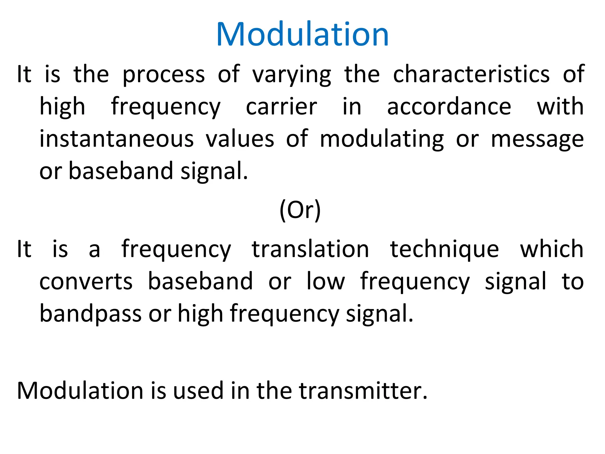 modulation of analog communication system | PPTX