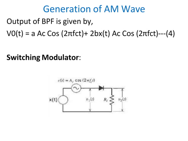 Modulation Of Analog Communication System Pptx