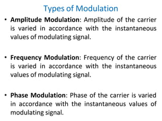 modulation of analog communication system | PPTX