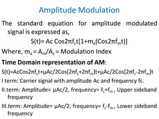 modulation of analog communication system | PPTX