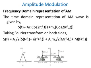 modulation of analog communication system | PPTX