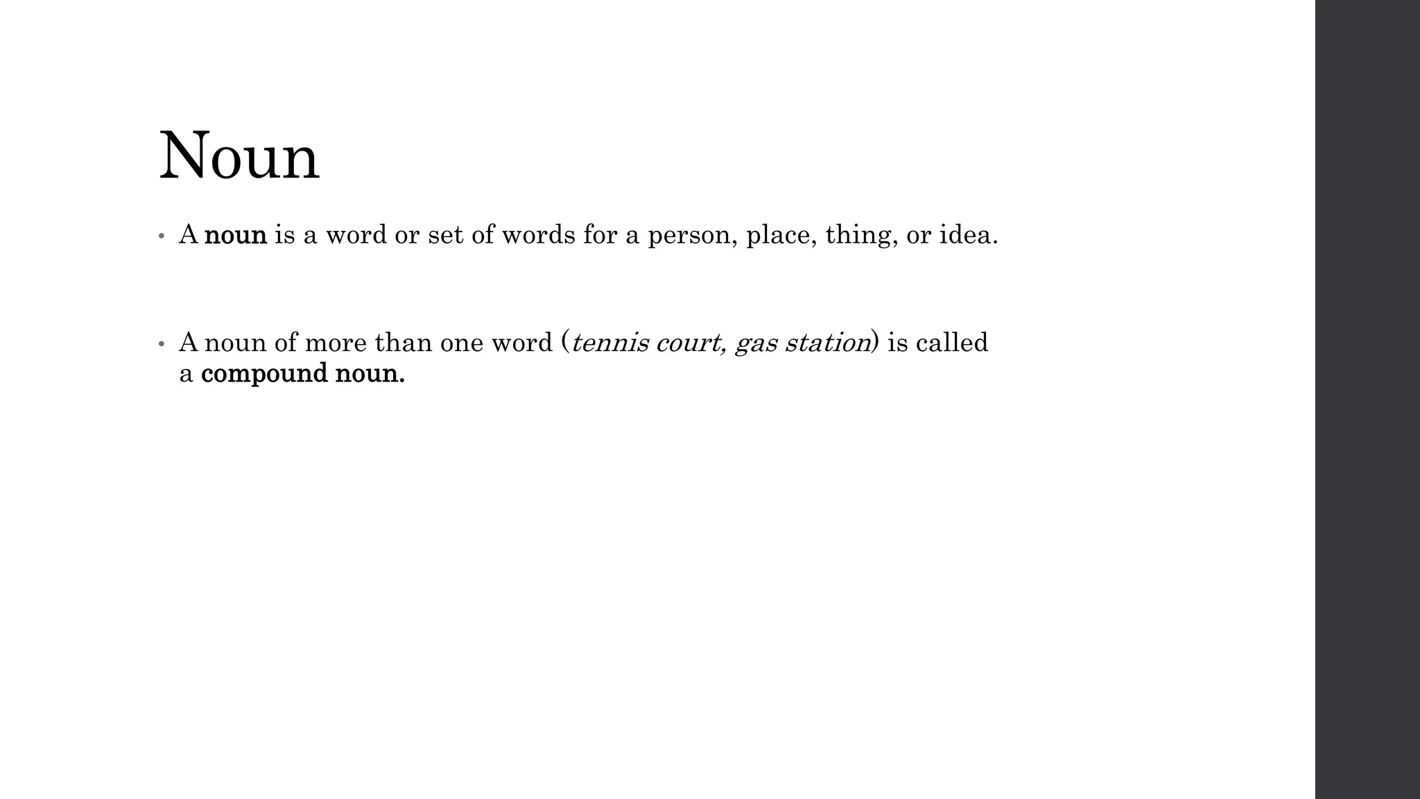 Review About Noun, Subject, and Verb for Beginner | PPTX