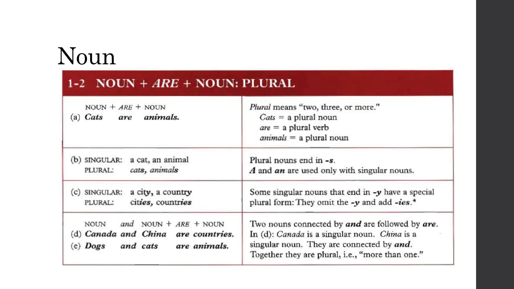 Review About Noun, Subject, and Verb for Beginner | PPTX