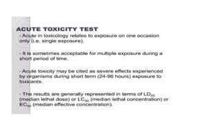 Drug toxicity - Acute, sub- acute and chronic toxicity | PPTX