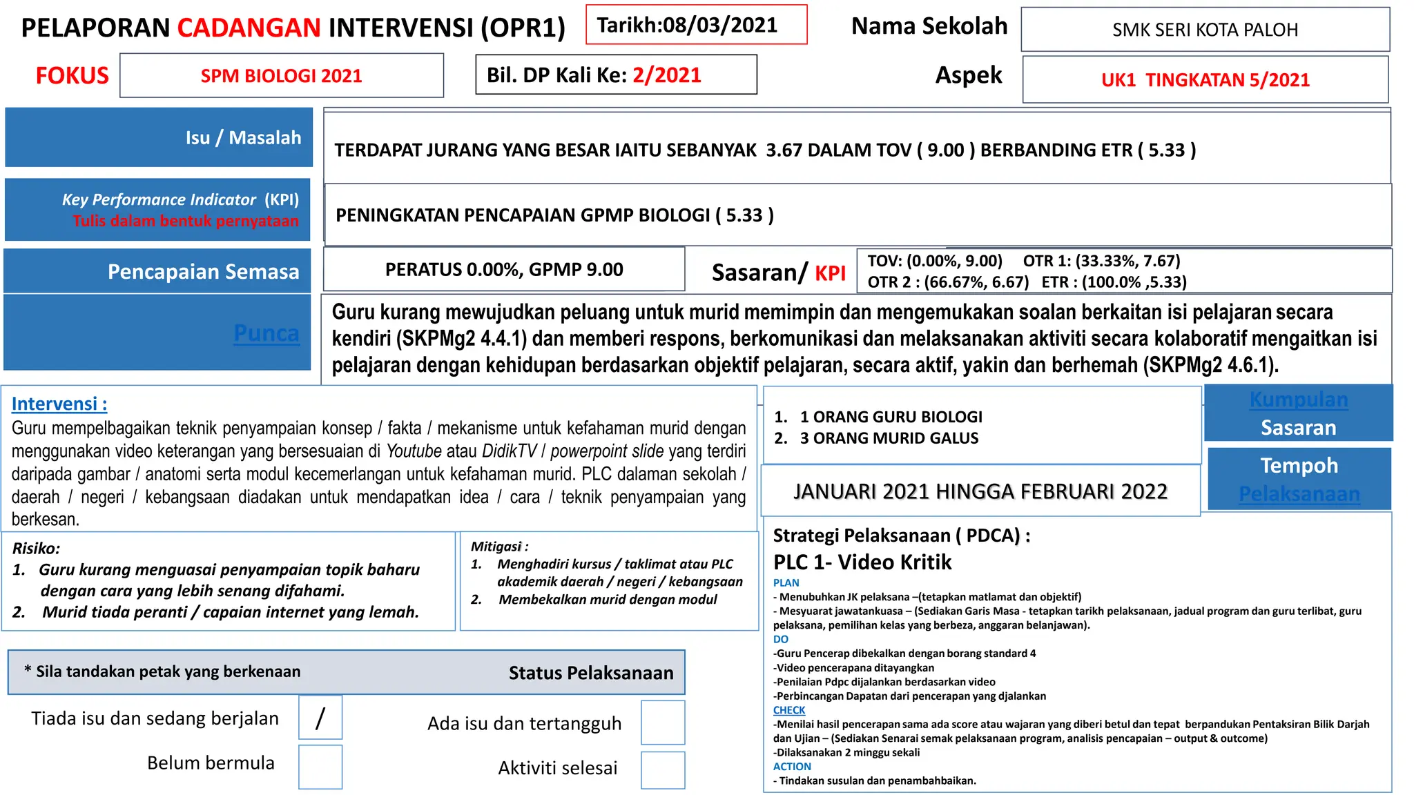 SAMPLE DP BIO NEGERI JOHOR DARUL TAKZIM. | PPT