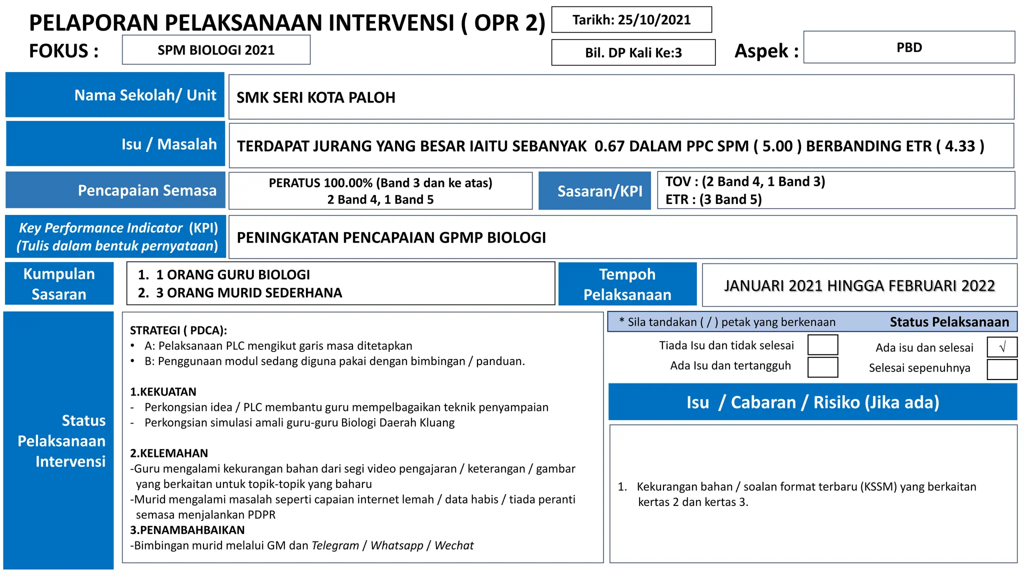 SAMPLE DP BIO NEGERI JOHOR DARUL TAKZIM. | PPT