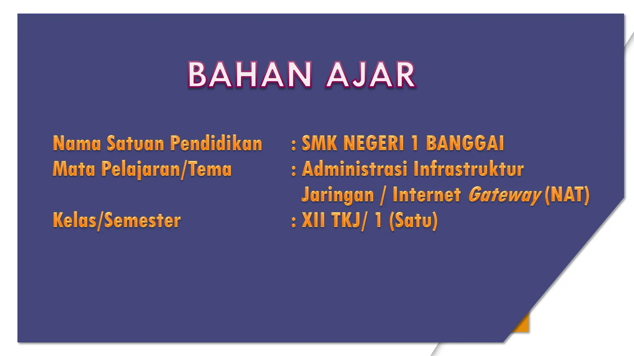 bahan ajar materi adminstrasi inftrastruktur jaringan kelas xii | PDF