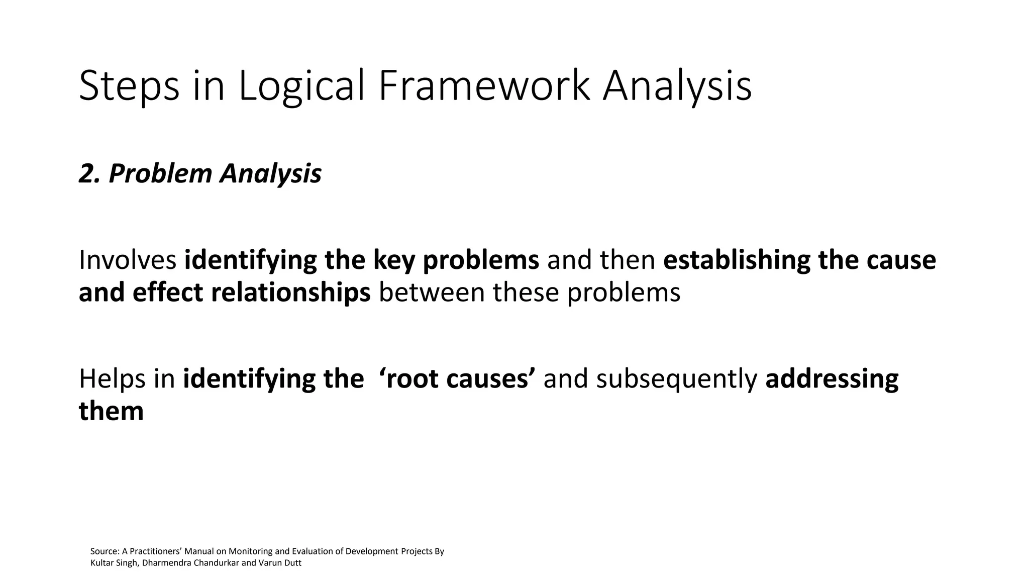Monitoring And Evaluation Logical Framework Pptx