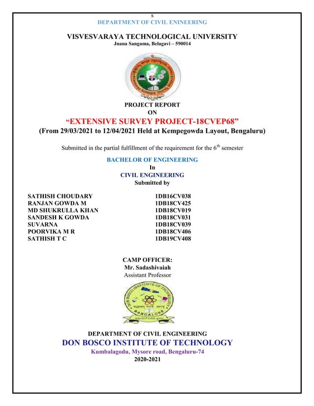 Civil engineering project report pdf vtu | PDF | Civil Engineering Industry | Industries