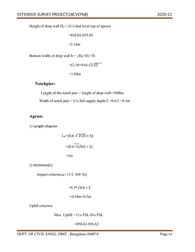 Civil engineering project report pdf vtu | PDF