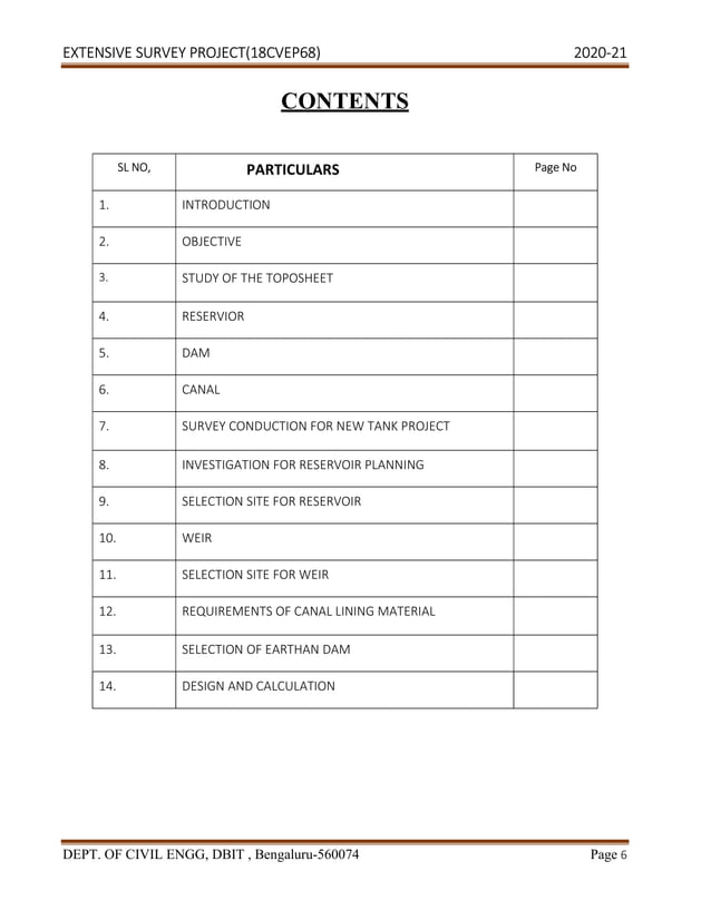 Civil engineering project report pdf vtu | PDF