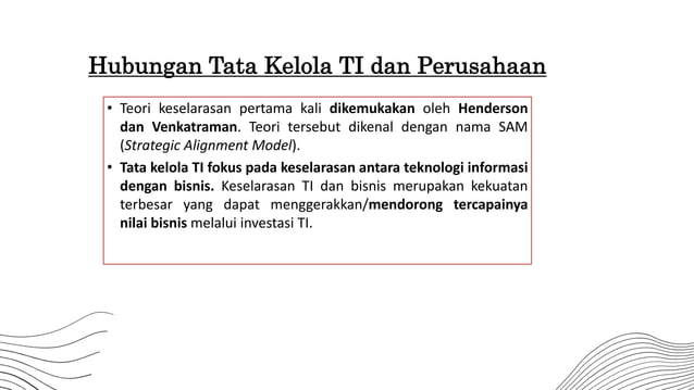 Manajemen layanan teknologi informasi__Tata kelola | PPTX