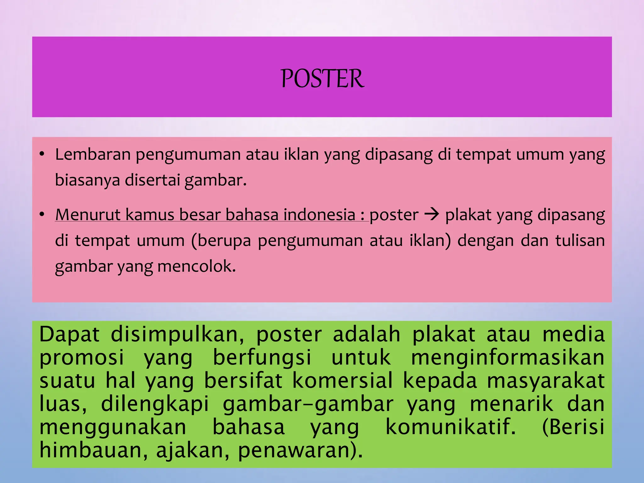 Materi bahasa indonesia kelas 8 tentang teks iklan, poster dan slogan | PPTX