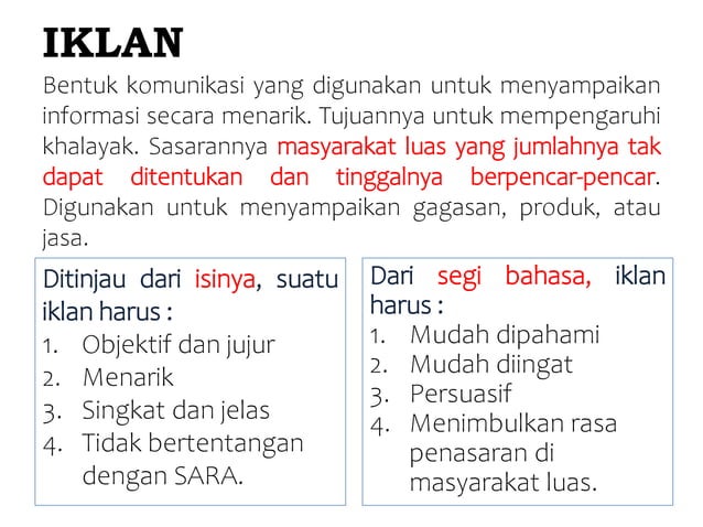 Materi bahasa indonesia kelas 8 tentang teks iklan, poster dan slogan | PPTX