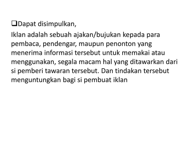 Materi bahasa indonesia kelas 8 tentang teks iklan, poster dan slogan | PPTX