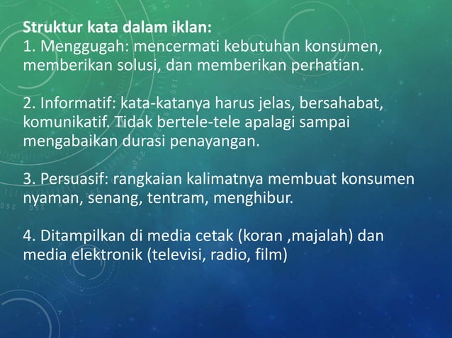 Materi bahasa indonesia kelas 8 tentang teks iklan, poster dan slogan | PPTX