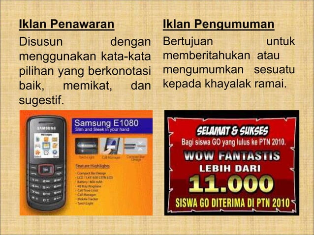 Materi bahasa indonesia kelas 8 tentang teks iklan, poster dan slogan | PPTX