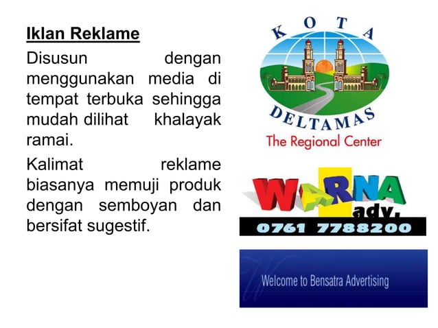 Materi bahasa indonesia kelas 8 tentang teks iklan, poster dan slogan | PPTX