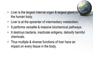 Physiological functions of liver - and liver function test | PPT