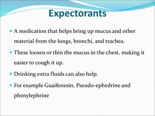2. Cough.ppt b.pharmacy syllabus point are covered | PPT | Lung and Respiratory Health ...