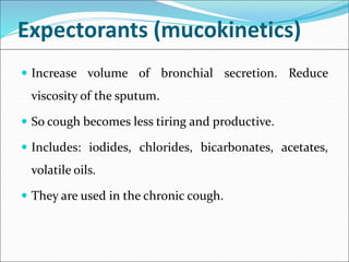 2. Cough.ppt b.pharmacy syllabus point are covered | PPT | Lung and ...