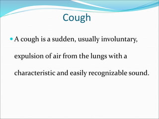 2. Cough.ppt b.pharmacy syllabus point are covered | PPT | Lung and ...