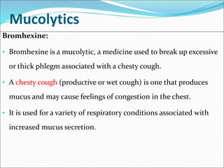 2. Cough.ppt b.pharmacy syllabus point are covered | PPT