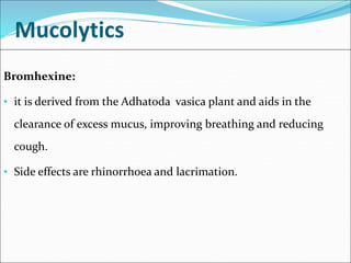2. Cough.ppt b.pharmacy syllabus point are covered | PPT | Lung and ...