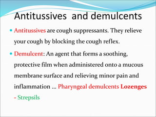 2. Cough.ppt b.pharmacy syllabus point are covered | PPT