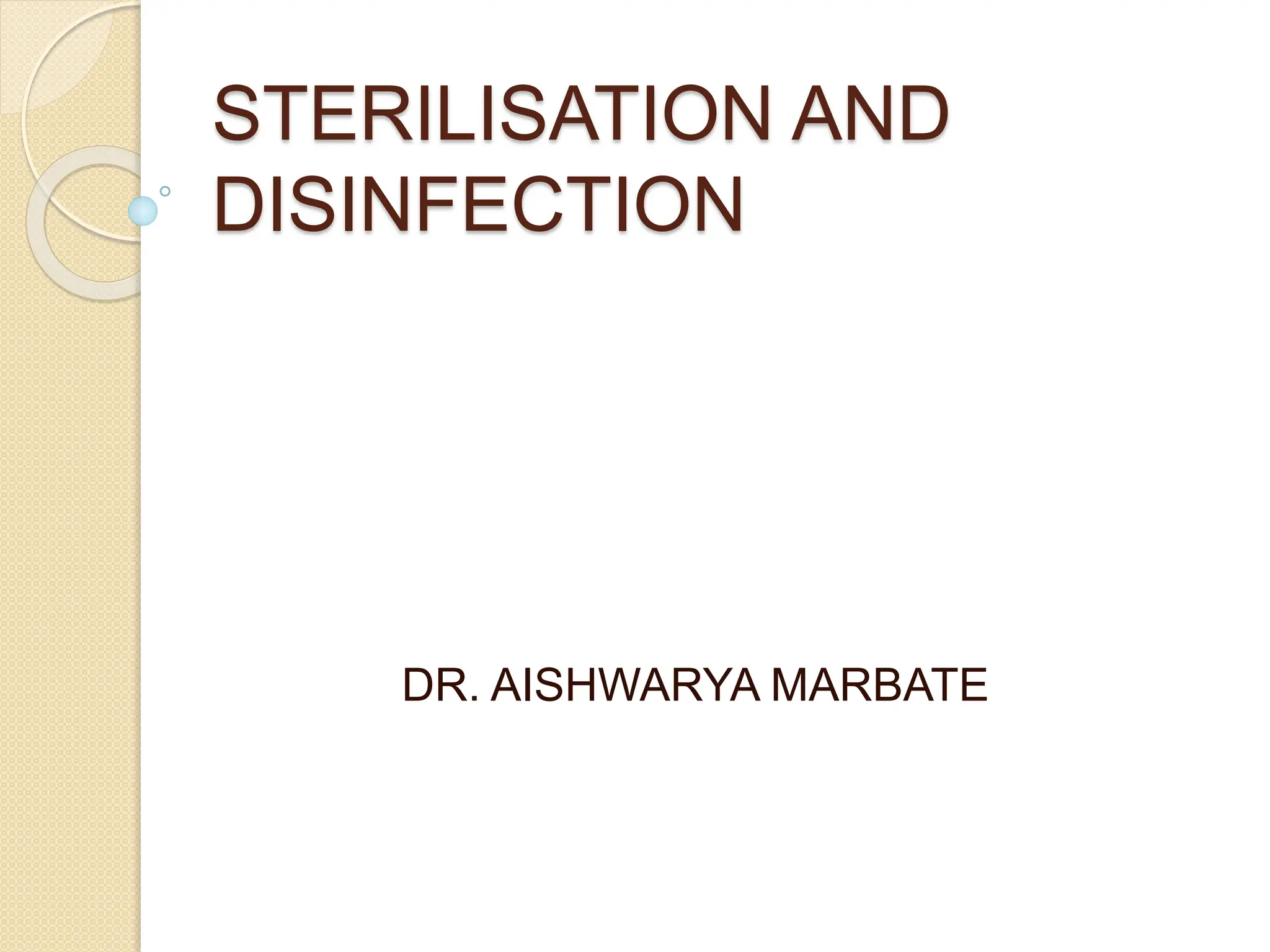 2. sterilisation and disinfection.pptxml | PPTX