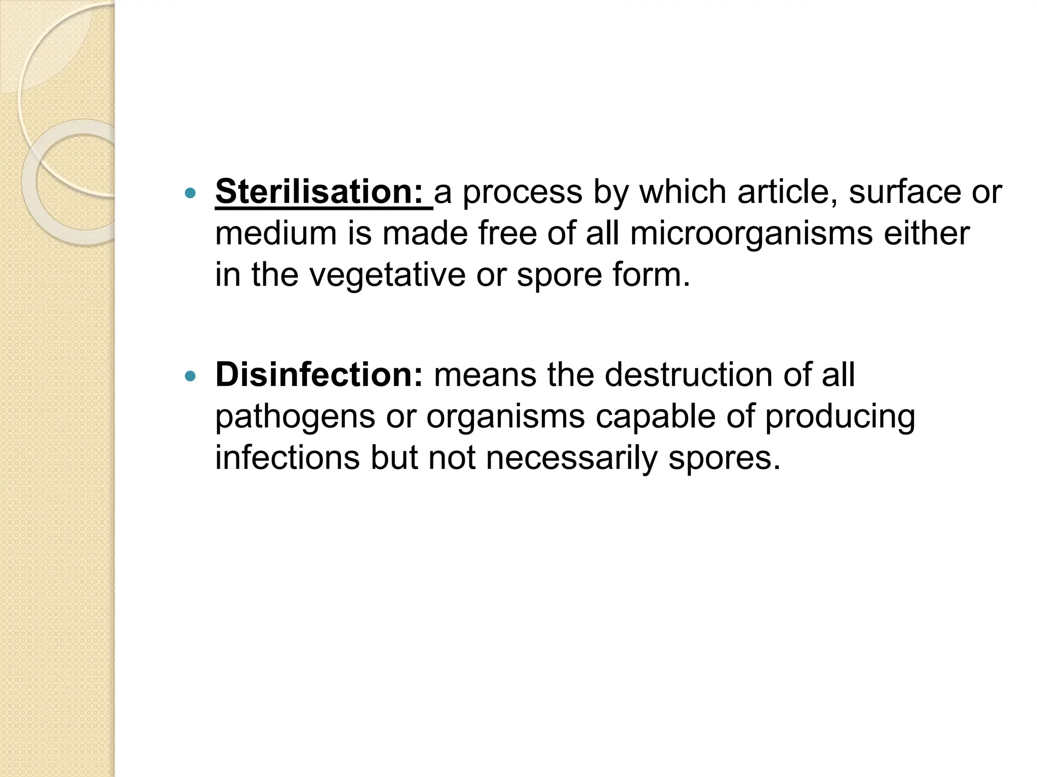 2. sterilisation and disinfection.pptxml | PPTX