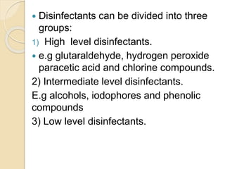 2. sterilisation and disinfection.pptxml | PPT