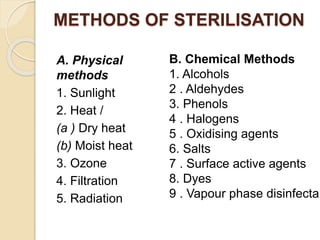 2. sterilisation and disinfection.pptxml | PPTX