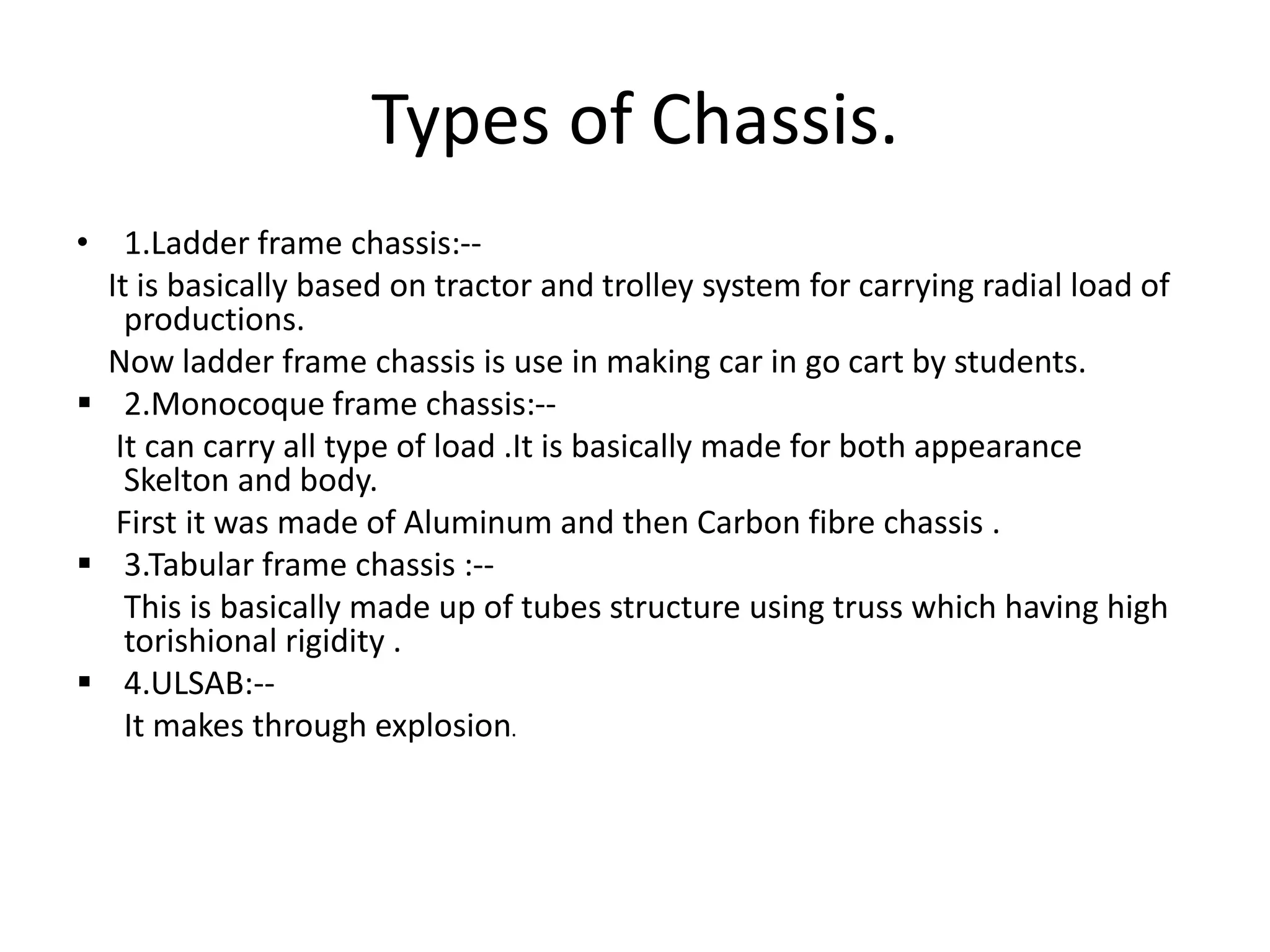2. CHASSIS of a vehicle in automobile engineering | PPTX