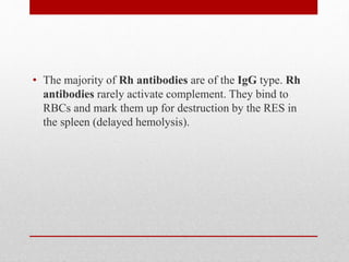 2. Blood Groups, Rh incompatibility,blood transfusion reactions | PPTX