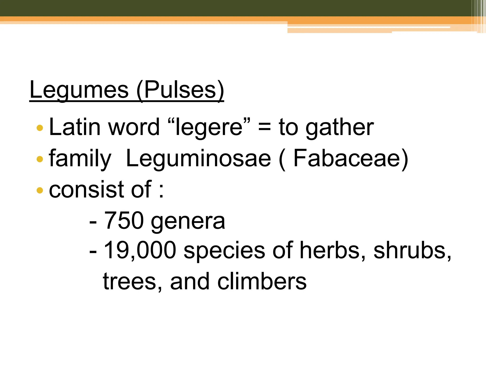 2. Classification and importance of leguminous crops | PPT