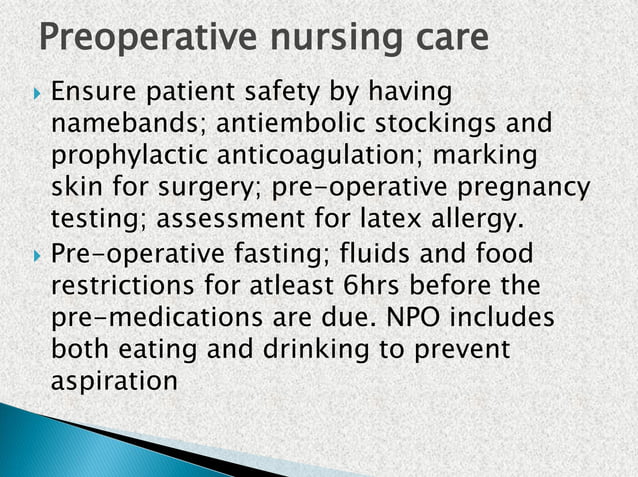 2. preoperative nursing care.pdf medical surgical nursing 1 | PDF ...