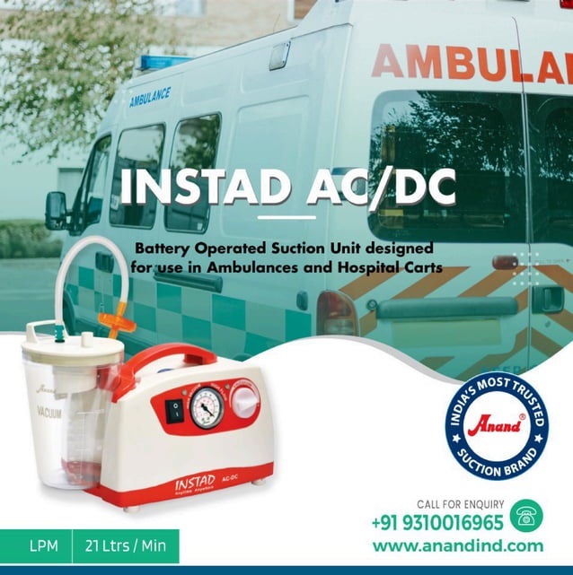 INSTAD AC/DC Battery Operated Suction Unit - the ultimate solution for ...