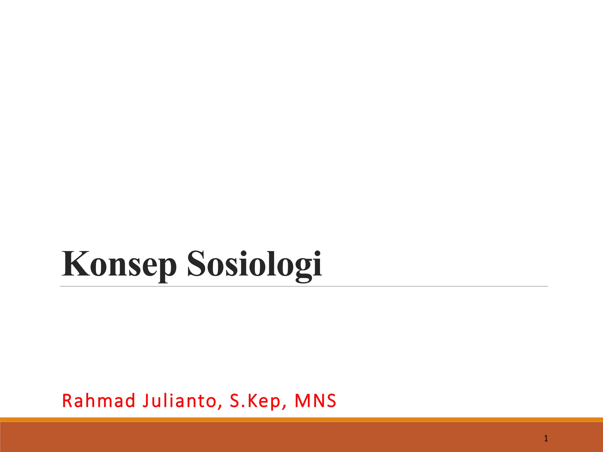 2. Konsep Dasar Sosiologi dalam komunitas masyarakat | PPT