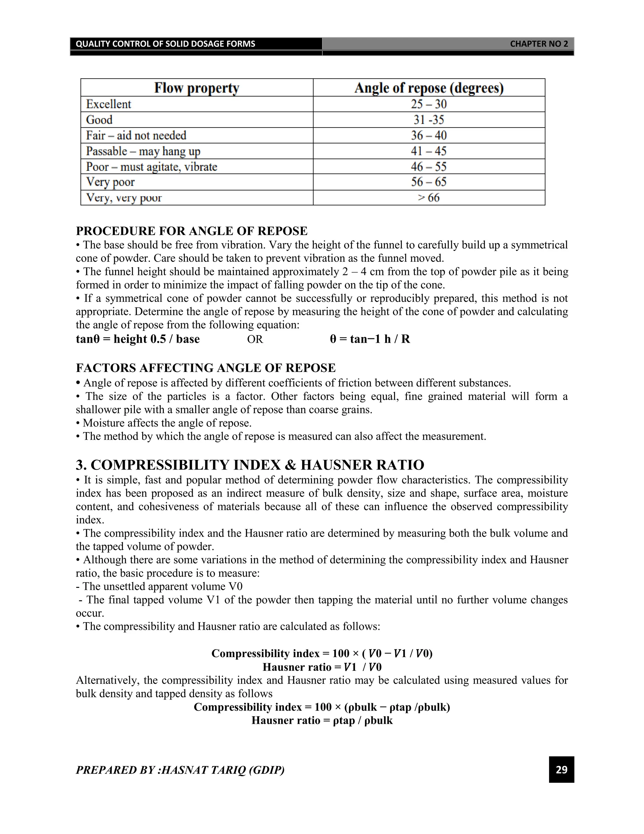 QUALITY CONTROL OF SOLID DOSAGE FORMS (TABLETS , CAPSULES & POWDERS) | PDF